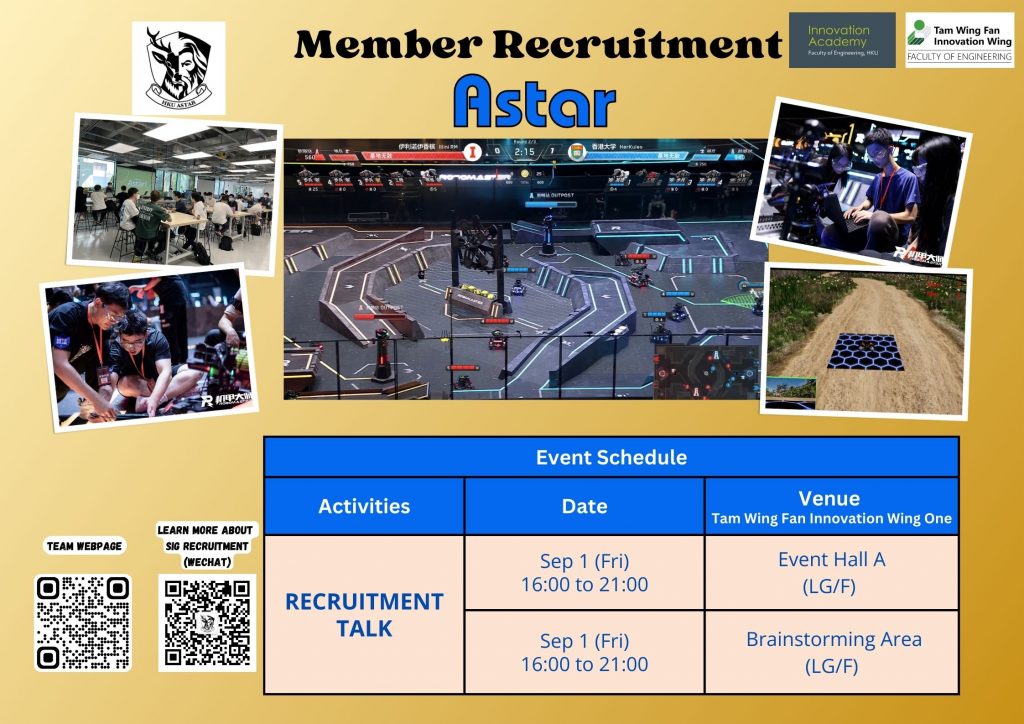 SIG – HKU Astar (formerly RoboMaster ICRA AI Challenge) – Innovation Wing