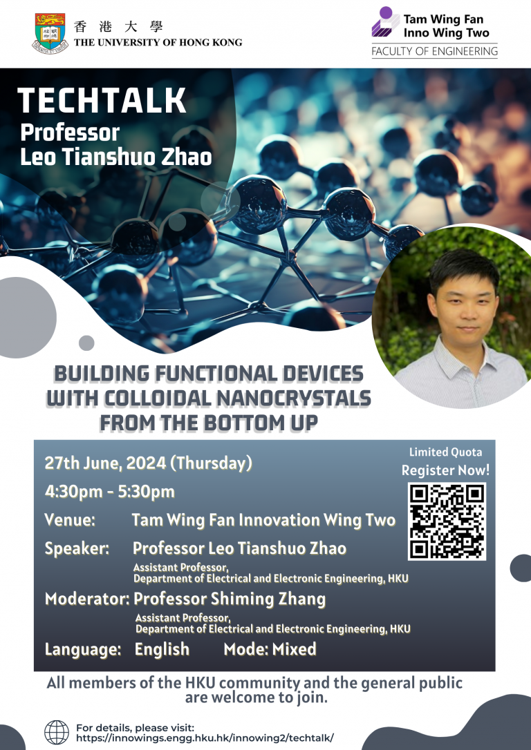 TechTalk – Building Functional Devices with Colloidal Nanocrystals from ...